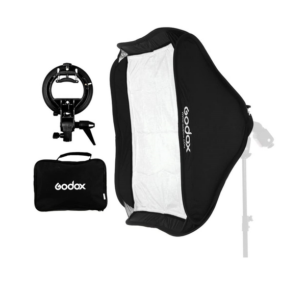 GODOX Softbox plegable de 24 x 24 pulgadas / 60 x 60cm, con soporte ti ...