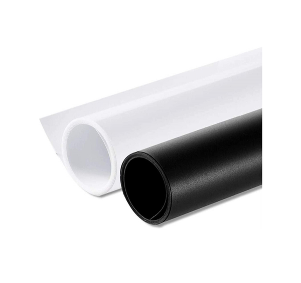 Fondos blanco y nergro de PVC de 100 cm x 200 cm – photostore.sv